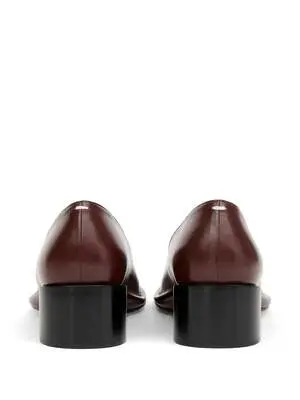 MAISON MARGIELA Piped Shiny Nappa Leather Pump - Brown