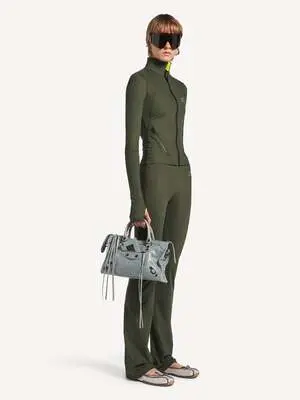 Balenciaga Le City Bag Small In Arena Leather - Blue