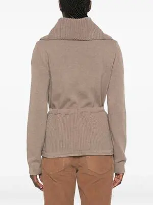 Moncler Wool & Cashmere Blend Padded Zip-up Cardigan