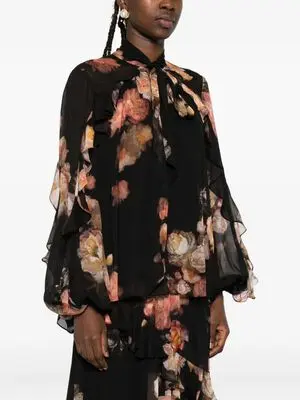 Zimmermann Blusa Con Volant Hypnotic