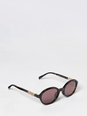 Gucci Tortoiseshell Oval Sunglasses With Gold Tone Logo Detail - Multicolor