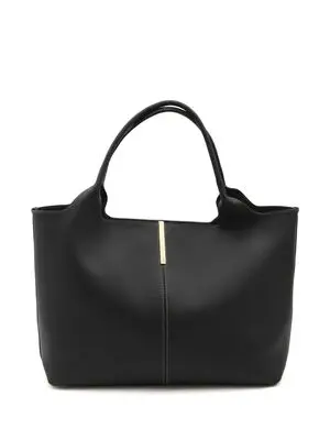 TOD'S Medium-small Leather Shopping Bag - Black