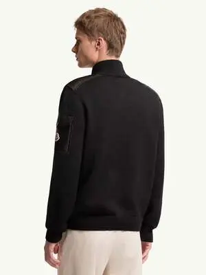 Moncler Padded Wool Zip-up Cardigan