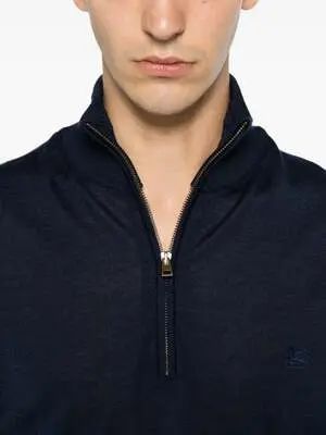 Etro Fuji Knitted Quarter Zip Jumper