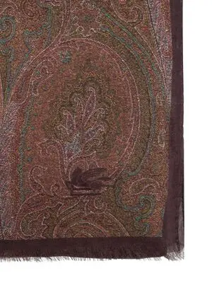 Etro Sciarpa Sfrangiata Stampa Paisely