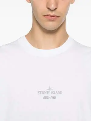 Stone Island Regular Fit T-shirt With `archivio` Print