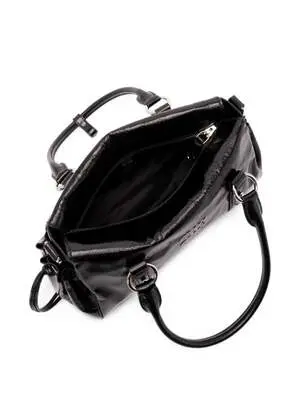 Miu Miu Glossy Leather Handbag - Black