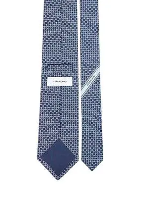 FERRAGAMO Link Print Silk Tie