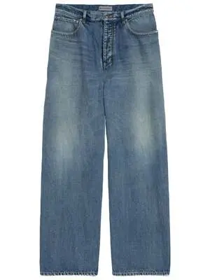 Balenciaga Organic Japanese Denim Baggy Jeans - Blue
