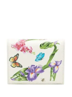 FERRAGAMO Romantic Print Gancini Compact Wallet