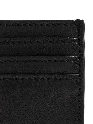 VIVIENNE WESTWOOD Flat Card Holder In Washed-look Leather