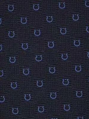 FERRAGAMO Gancini Jacquard Silk Tie