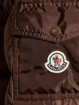 Moncler Maya Matte Short Down Jacket - Brown