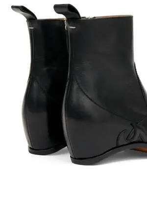 MAISON MARGIELA Western Flame Heel-less Boots - Black