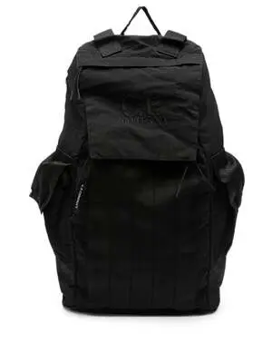 C.P. COMPANY Logo-embroidered Backpack - Black