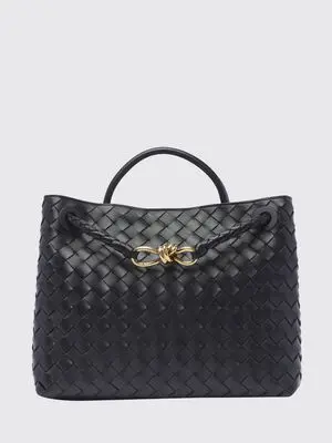 Bottega Veneta Woven Lambskin Handbag - Black
