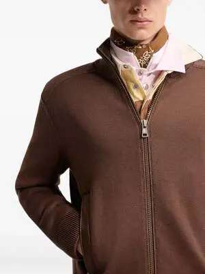 Moncler Padded Wool Zip-up Cardigan