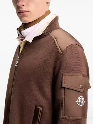 Moncler Padded Wool Zip-up Cardigan