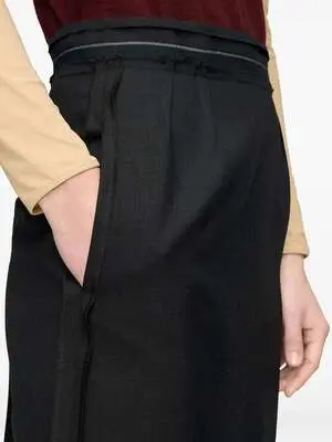 MAISON MARGIELA Reversed Wool Midi Skirt