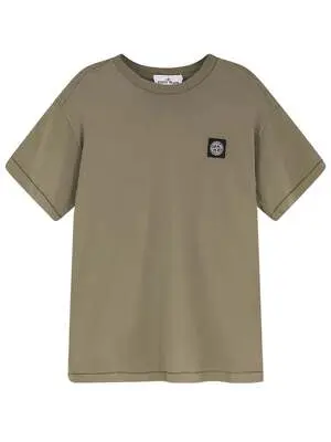 Stone Island Stone Island Men Slim Fit T-Shirt With Compass Badge Green