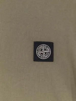 Stone Island Slim Fit T-shirt With Compass Badge - Green