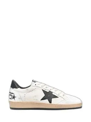 GOLDEN GOOSE Ballstar Leather Sneakers - Black