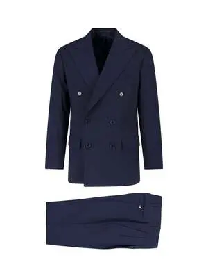 Cesare Attolini 100% Virgin Wool Dress For - Blue