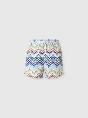 Missoni Printed Swim Shorts With Pockets - Multicoloured