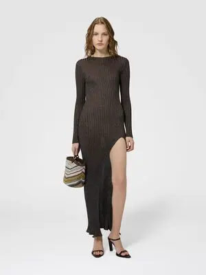 Missoni Ribbed Long Dress With Slit
