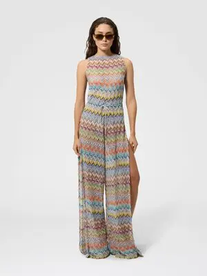 Missoni Long Jumpsuit With Zig Zag Motif