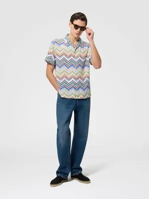 Missoni Short-sleeve Viscose Bowling Shirt