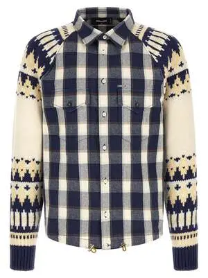 Dsquared2 Classic Check Drawstring' Shirt - Multicolor