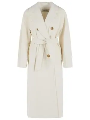 Max Mara MAX MARA Madame Virgin Wool And Cashmere Coat White