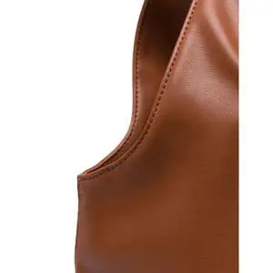 A.p.c. Caramel Faux Leather Logo Tote Bag - Brown