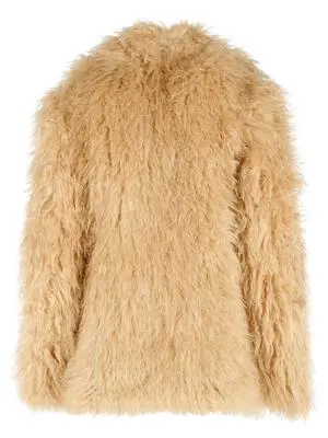 Isabel Marant Étoile Mylae Beige Polyester Fur Coat - Cream