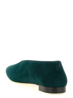 JIMMY CHOO Margot Suede Ballet Flats - Green