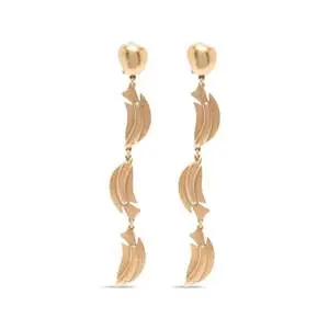 Cult Gaia Tone Fish Pendant Drop Earrings - Gold