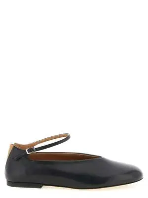 JIL SANDER Jil Sander Black Calfskin Elyss Ballet Flats Black