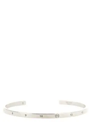 MAISON MARGIELA Numeric Logo Sterling Cuff Bracelet - Silver