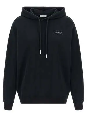 Off-White Arrow Out Flower' Hoodie - Black