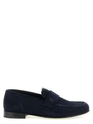 JIMMY CHOO Jimmy Choo Suede Moc Toe Loafers