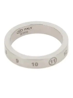 MAISON MARGIELA Numeric" Engraved Band Ring - Silver