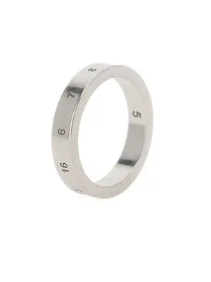 MAISON MARGIELA Numeric" Engraved Band Ring - Silver