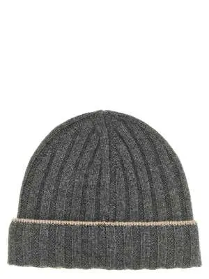 Brunello Cucinelli Cashmere Beanie - Gray