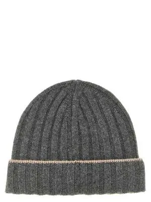 Brunello Cucinelli Cashmere Beanie - Gray