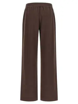 Moncler Double Knit Wide Leg Joggers - Brown