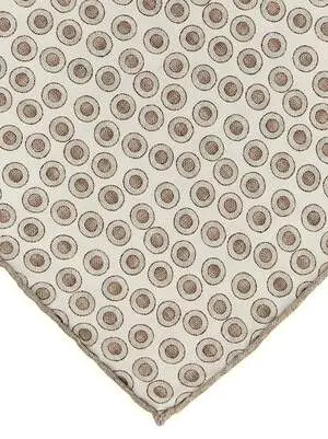 Brunello Cucinelli Polka Dot Pocket Clutch Bag - Cream