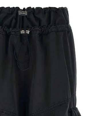 Attico Cargo Pants With Oversized Silhouette And Utility Pockets - Black