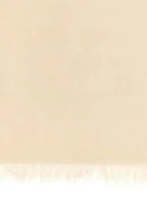 Brunello Cucinelli Silk Cashmere Scarf - Cream