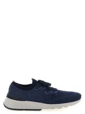 Brunello Cucinelli Technical Knit Runners - Blue